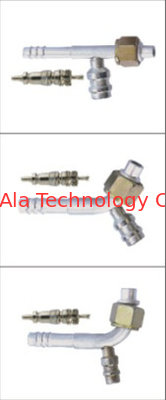 #6 #8 #10 #12 Al joint with iron jacket R12 high & low pressure valve(Female O-Ring)/ auto air conditioning hose fitting