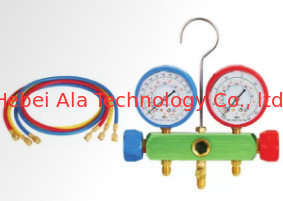 Auto AC Tool 1234YF environmental protection plastic box Gauge set  2196 pipe pressure 800PSI-4000PSII