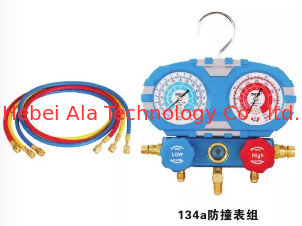 Auto AC Tool 1234YF environmental protection plastic box Gauge set  2196 pipe pressure 800PSI-4000PS
