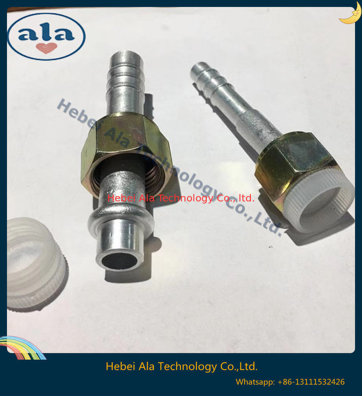 #6 #8 #10 #12 Al joint with iron cap Female O-Ring fittings O-Ring Female Thread /Hose connection A/C Hose Pipe fitting