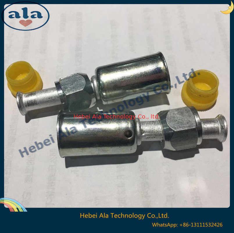 #6 #8 #10 #12 Al joint with iron jacket ac fitting Female Flare AC hose fitting 180 DEGREE AC Fitting ac hose connector