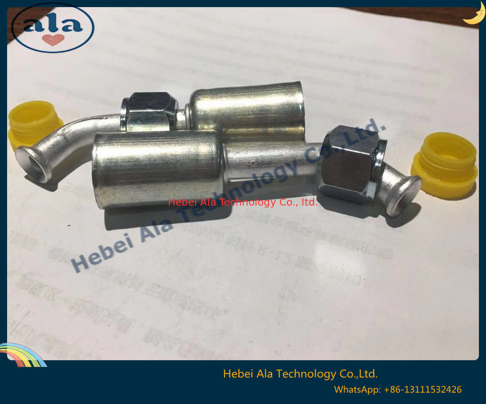 #6 #8 #10 #12 Al joint with iron jacket ac fitting Female Flare Auto AC hose fittings 45 DEGREE AC hose end connector