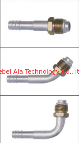 #6 #8 #10 #12 Al joint (Iron outer screw) (Male O-Ring)/Straight 45° 90°Shape / auto air conditioning hose fitting