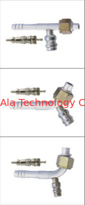 #6 #8 #10 #12 Al joint with R12 high & low pressure valve (Female O-Ring) / auto air conditioning hose fitting
