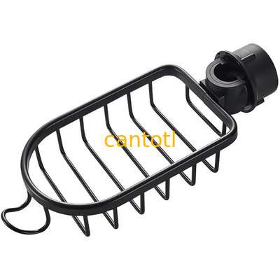 Single Layer Aluminum Shower Storage Basket Soap Basket for Kitchen Bathroom