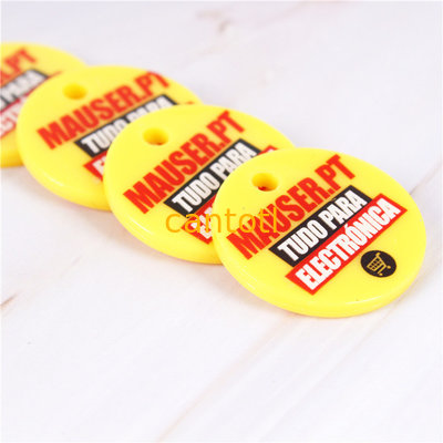 Customized Sell-Besting Supermarket Trolley Tokens Plastic Coin for Promotion
