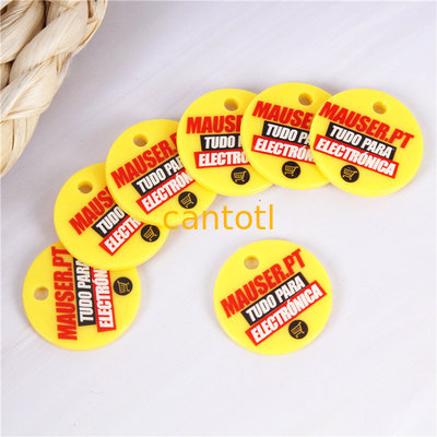 Customized Sell-Besting Supermarket Trolley Tokens Plastic Coin for Promotion