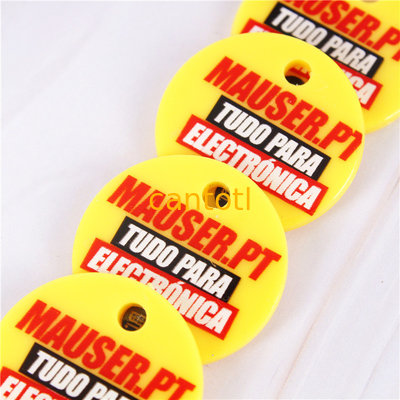 Customized Sell-Besting Supermarket Trolley Tokens Plastic Coin for Promotion