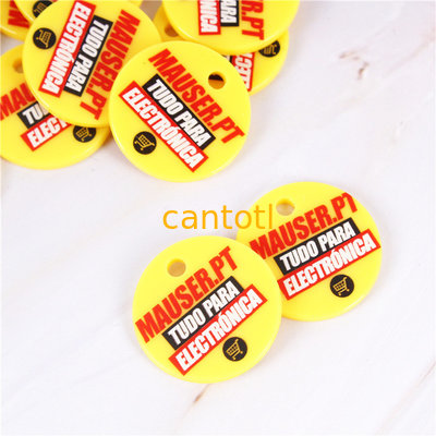 Customized Sell-Besting Supermarket Trolley Tokens Plastic Coin for Promotion