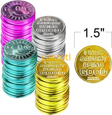 ArtCreativity Colorful Coin Collection Plastic Token for Ideal School Reward and Prize from Mom to Kids Ages