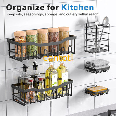 No Drilling Large Capacity Rustproof Stainless Steel Bathroom Organizer Bathroom Shower Shelves for Inside Shower Rack