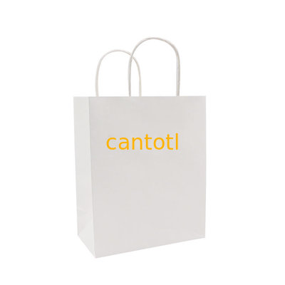 Recyclable Printing Carrying Bag Customized Logo Large Heavy Duty Kraft Paper Bag