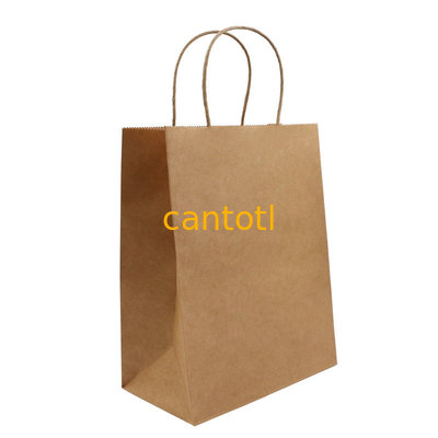 Customized Eco-friendly Brown Gift Bags Kraft Gift Paper Bags