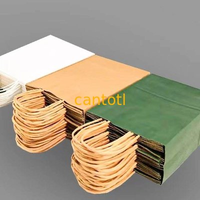 Custom Printed Recyclable Shopping Clothing Gift Bag Kraft Paper Bags with Your Own Logo