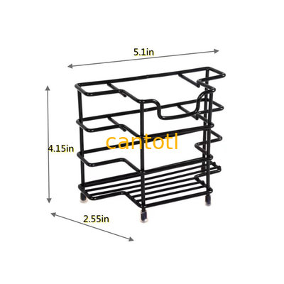 Wall Mount 304 Stainless Steel Toothbrush Holder Bathroom Accessories Organizer Black for Bathroom