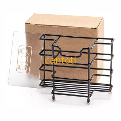 Wall Mount 304 Stainless Steel Toothbrush Holder Bathroom Accessories Organizer Black for Bathroom