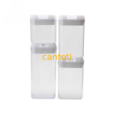 High Quality Kitchen Use 4pcs Set Customized Plastic Airtight Food Storage Containers