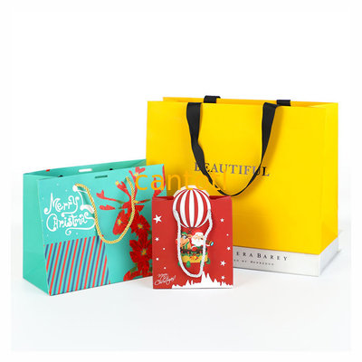 Easy-to-use Sturdy Kraft Gift Bag Paper Shopping Bags with Handle