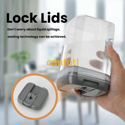 BPA-free 8 Pcs Set Clear Plastic Mini Storage Containers with Easy Lock Lids