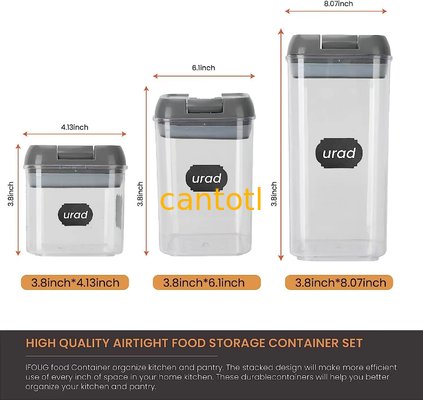 BPA-free 8 Pcs Set Clear Plastic Mini Storage Containers with Easy Lock Lids