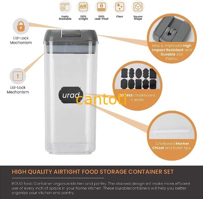 BPA-free 8 Pcs Set Clear Plastic Mini Storage Containers with Easy Lock Lids
