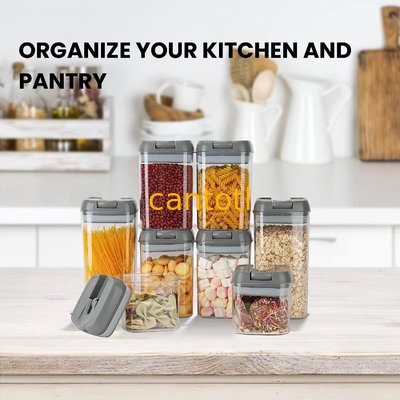 BPA-free 8 Pcs Set Clear Plastic Mini Storage Containers with Easy Lock Lids