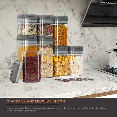 BPA-free 8 Pcs Set Clear Plastic Mini Storage Containers with Easy Lock Lids