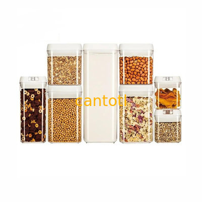 BPA-free 8 Pcs Set Clear Plastic Mini Storage Containers with Easy Lock Lids