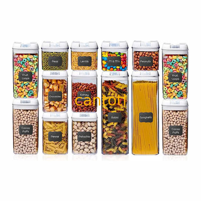 Pack of 14 BPA-Free Airtight Organizers Food Storage Containers for Kitchen Organization