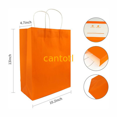 Environmental  Colorful  Large Paper Gift Bags Kraft Paper Bags for Birthday Treat Bag, Goodie Bag, Party Bag and More