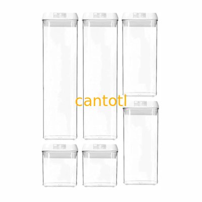 BPA-Free Eco-Friendly 6 Piece Set Airtight Organizers Food Storage Containers for Kitchen Organization