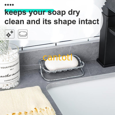 Rust Proof Draining Bar Soap Dish Stainless Steel Shower Soap Holder for Shower Bathroom Kitchen Sink