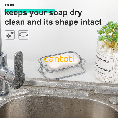 Rust Proof Draining Bar Soap Dish Stainless Steel Shower Soap Holder for Shower Bathroom Kitchen Sink