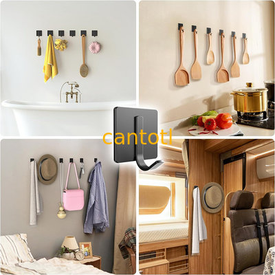 Multi-function Stable Improved Shower Hooks Adhesive Hooks for Kitchen, Bathroom and Bedroom
