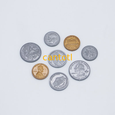 Logo Customized Color Printed Plastic Trolly Coins Plastic Tokens