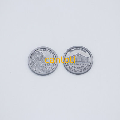Logo Customized Color Printed Plastic Trolly Coins Plastic Tokens