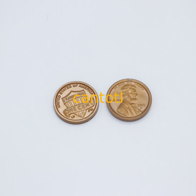 Logo Customized Color Printed Plastic Trolly Coins Plastic Tokens