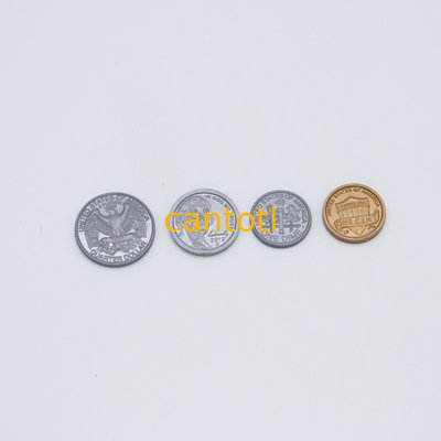 Logo Customized Color Printed Plastic Trolly Coins Plastic Tokens