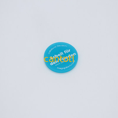 Customized Emboss Printing Sticker Logo Plastic Token Coins for Souvenir and Activity