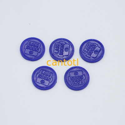Customized Emboss Printing Sticker Logo Plastic Token Coins for Souvenir and Activity
