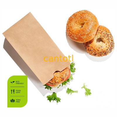 Natural Material Biodegradable Various Size Kraft Paper Bags