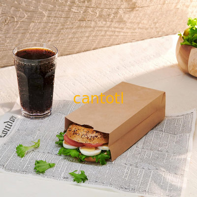 Natural Material Biodegradable Various Size Kraft Paper Bags