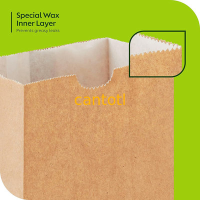 Natural Material Biodegradable Various Size Kraft Paper Bags