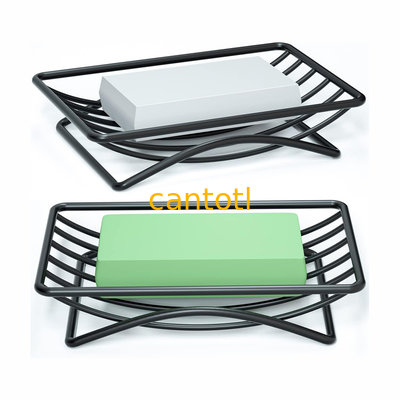 No Tools No Drilling Concave Design Soap Holders for Shower and Kitchen with Traceless Adhesive Strip