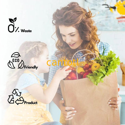 100% Recyclable Premium Quality Kraft Paper Bags with Handle