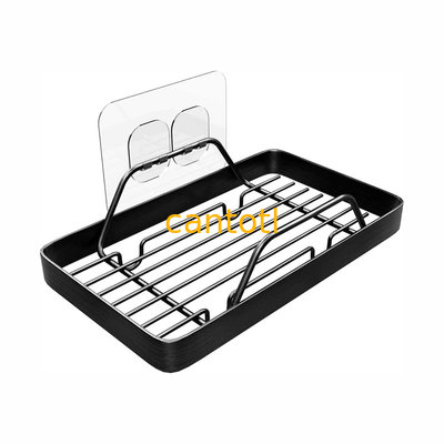 Drill Free Bar Soap Dish Adhesive Soap Holder for Shower Wall