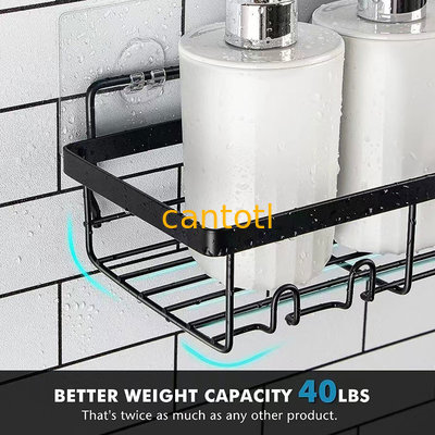 Home Farmhouse Wall Inside Organization and Storage Decor Accessories Shower Caddy Shelf Organizer Rack