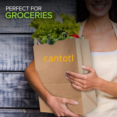 Large Paper Bags Kraft Brown Paper Grocery Bags for Grocery Shopping