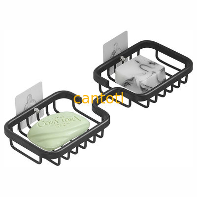 Wall Mounted Rust Proof Metal Self Draining Soap Tray Soap Dish for Shower