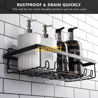 4PK Drain Quickly Rust Resistant Corner Shelf Shower Caddy for Kitchen and Bathroom